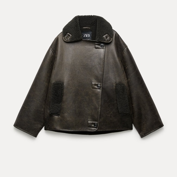 Zara | Jackets & Coats | Zara Brown Double Faced Jacket | Poshmark